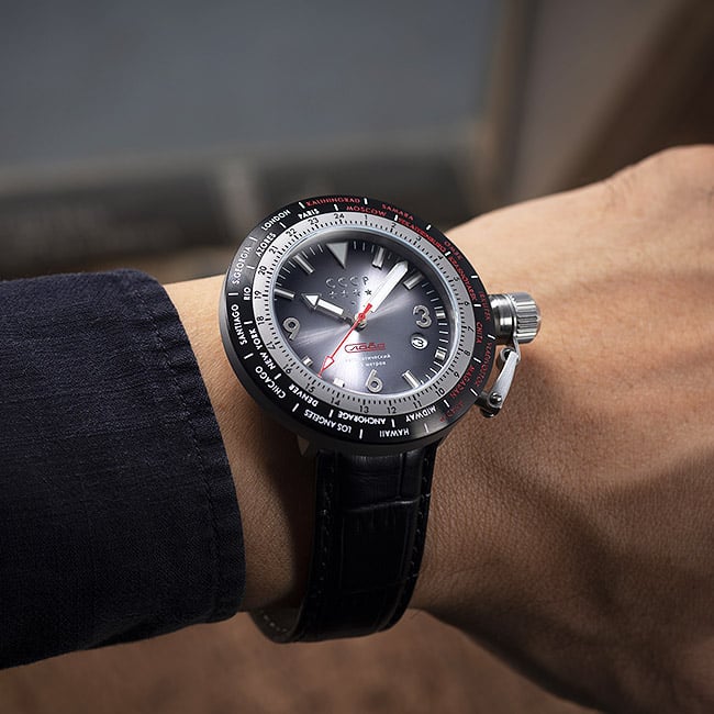 CCCP Aviation Russia Timezone CP-7053-01 - Montre automatique