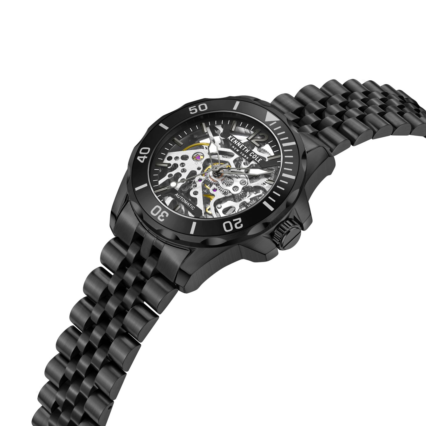 Montre Kenneth Cole Automatique Skeleton Noir 43MM KCWGL2233001