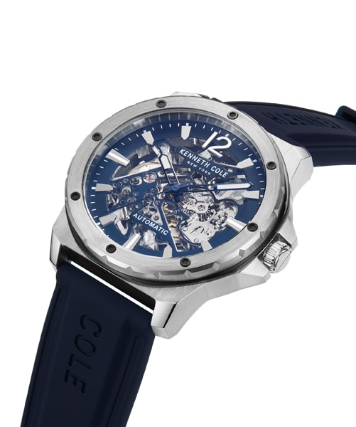Montre Kenneth Cole Automatique Skeleton Bleu 45MM KCWGR2217402