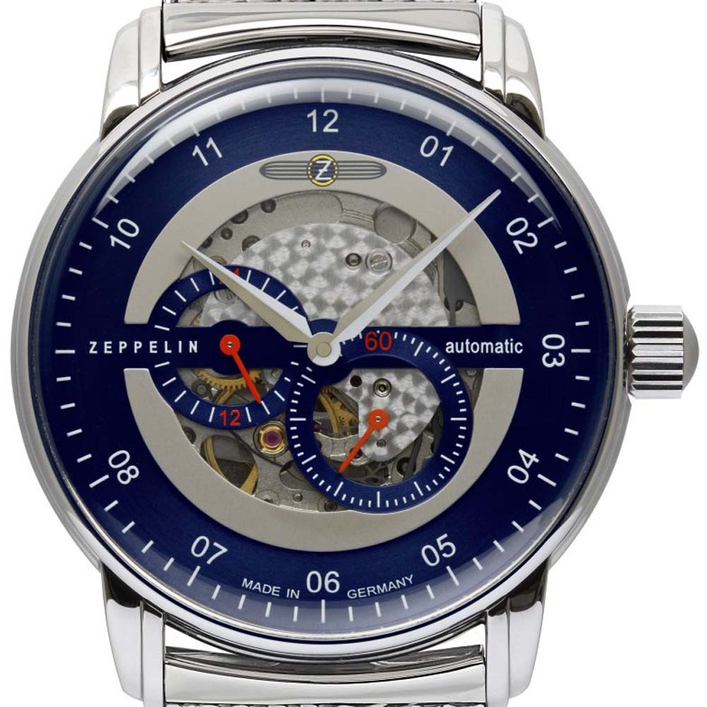 Zeppelin 8664-M3 New Captain's Line Skeleton - montre automatique