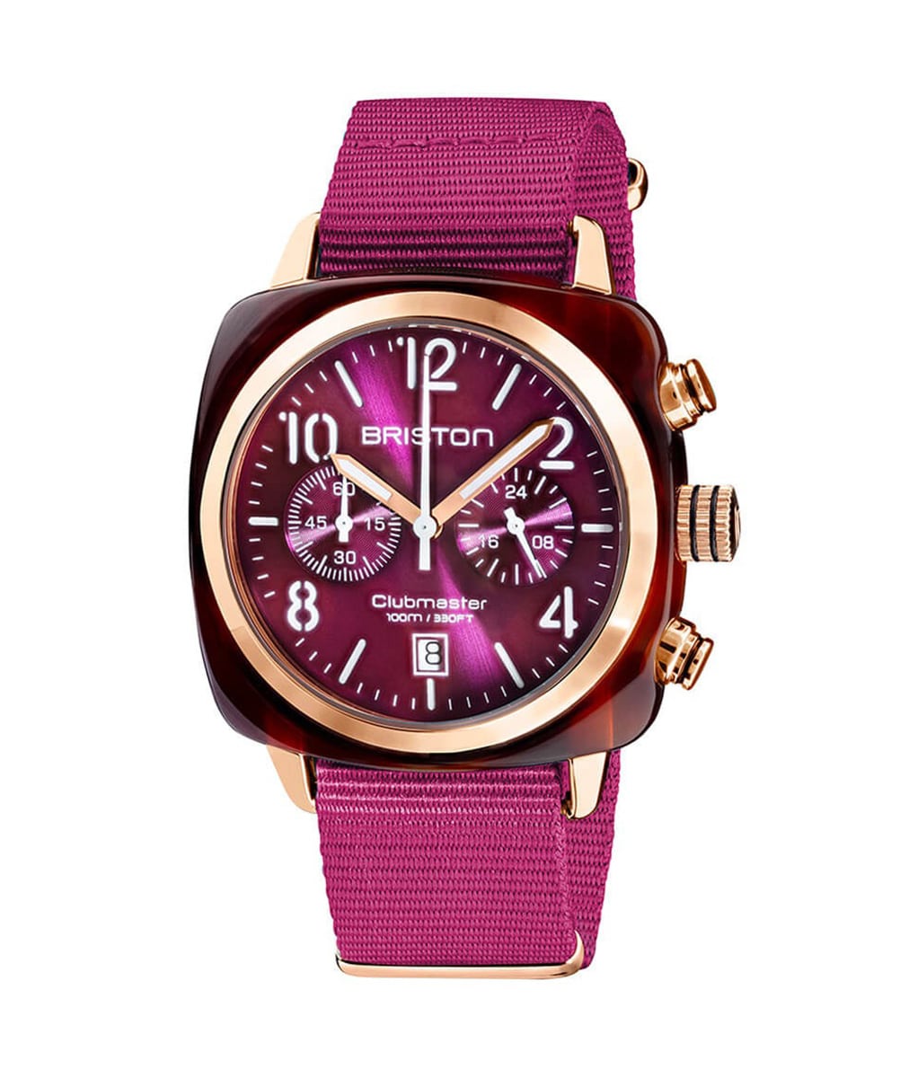 CLUBMASTER CLASSIC ACETATE Or GRAPE DIAL AND Or rose 19140-PRAT-32-NC