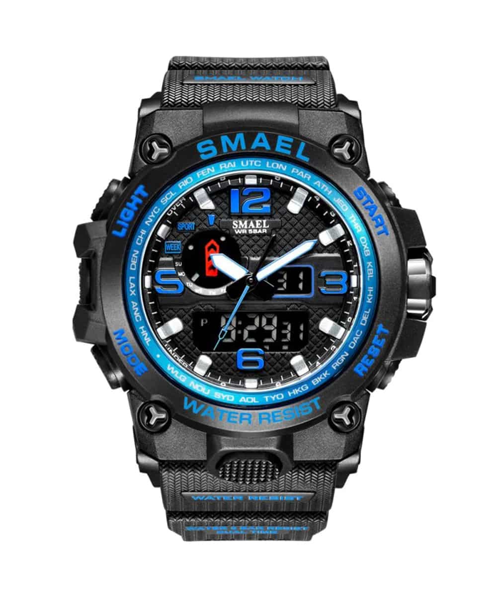 Montre Smael Vintage Digitale 1545D Collection Noir - Quartz 1545D-BB