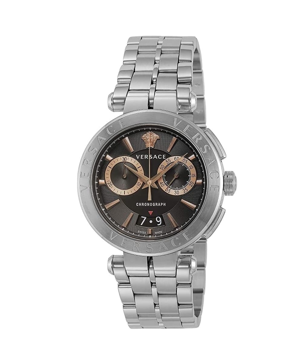 VERSACE Chronographe Gris. Montre Quartz VE1D01019