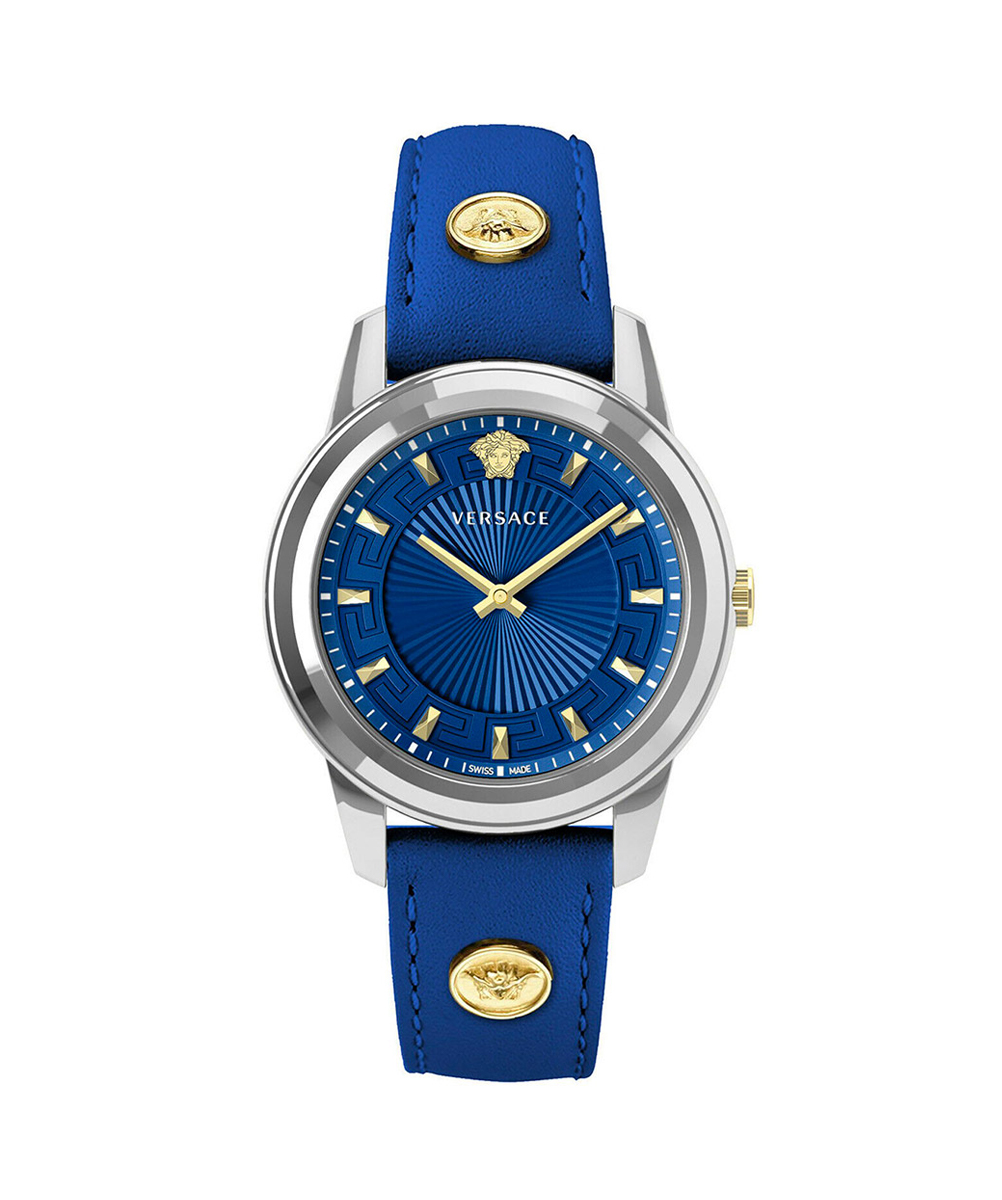 VERSACE Analogique Bleu. Montre Quartz