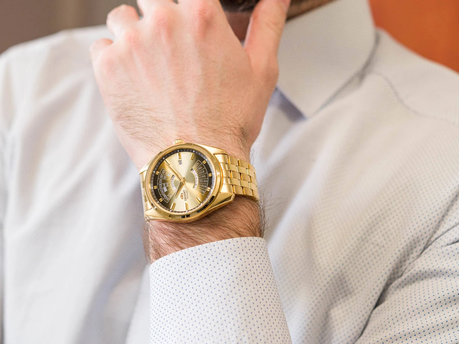 Montre Orient Multiyear Calendar Gold RA-BA0001G10B Montre Orient Multiyear Calendar Gold RA-BA0001G10B