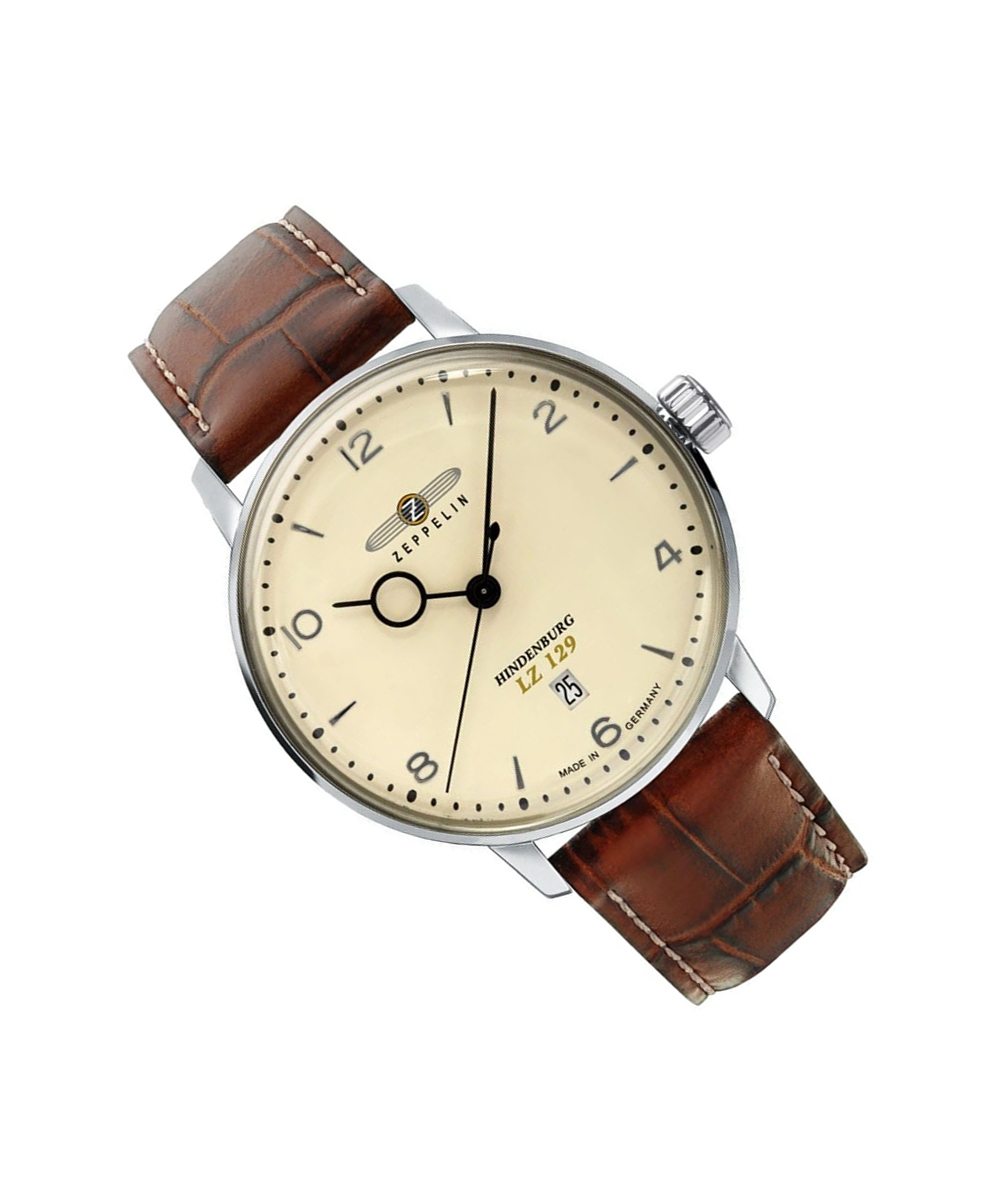 Montre Zeppelin Lz 129 Hindenburg Homme Cuir Marron 8042-5 - Montre Quartz