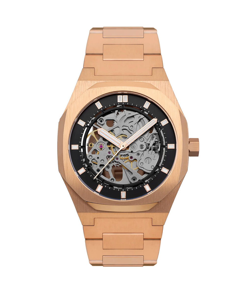 Montre Earnshaw Drake Skeleton Automatic Treasury Rose Gold