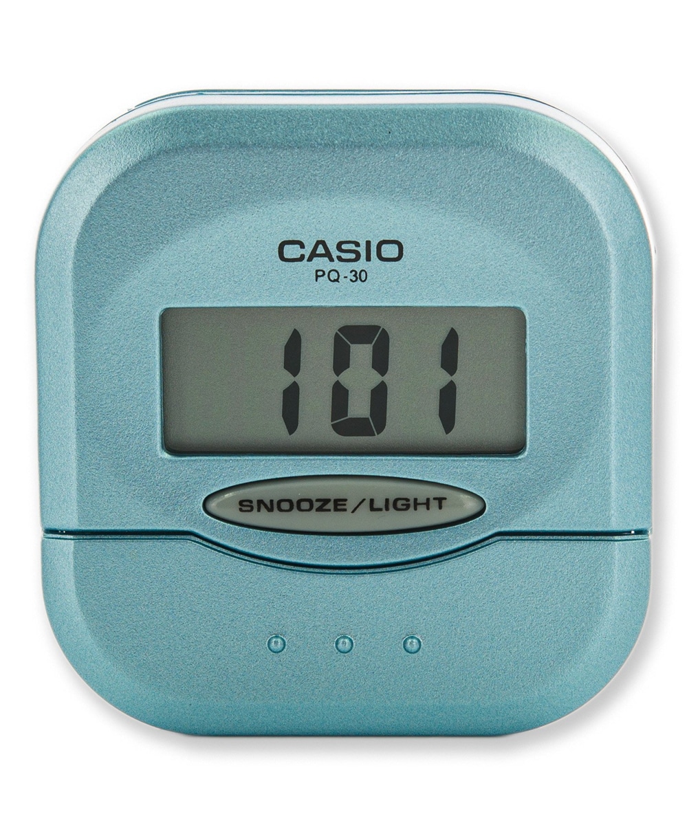 Réveil Casio Led Léger Fonction Snooze Bleu - PQ-30-2EF - Montre Quartz