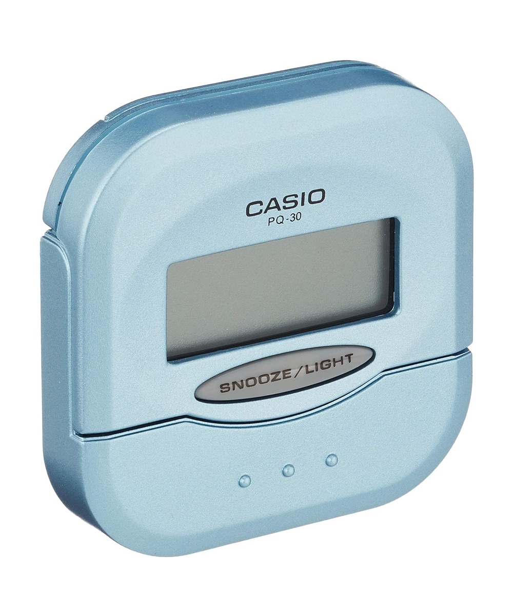 Réveil Casio Led Léger Fonction Snooze Bleu - PQ-30-2EF - Montre Quartz