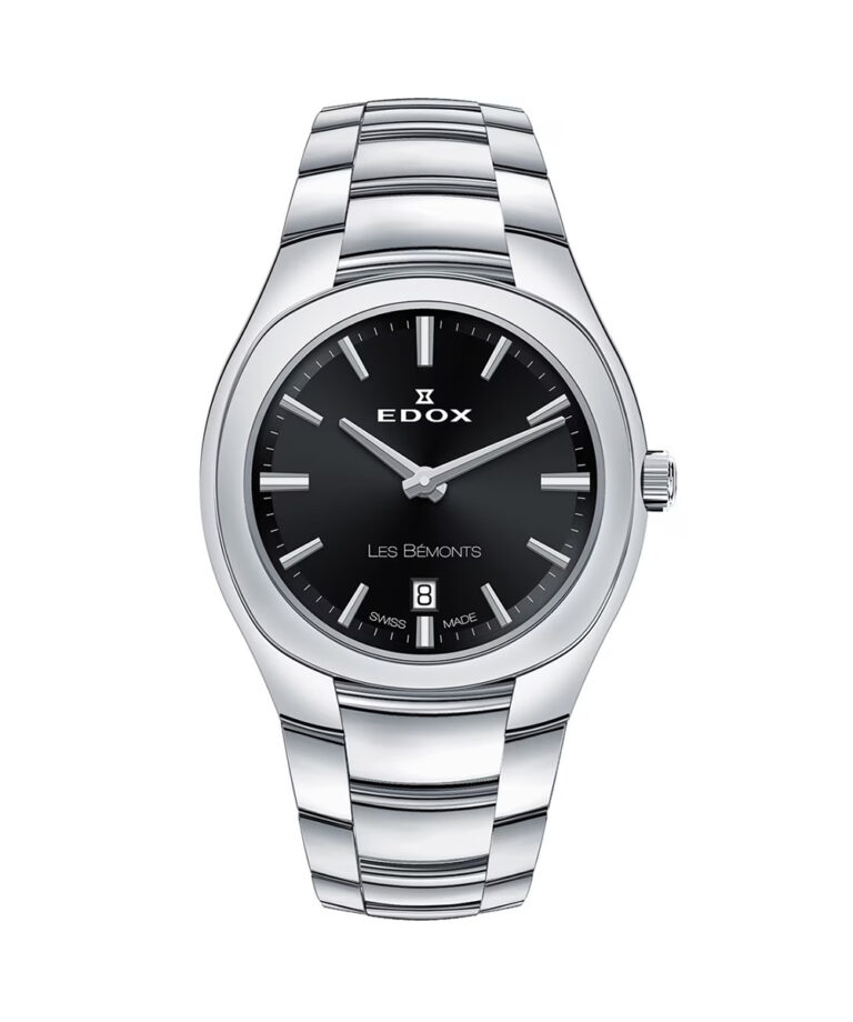 Montre Edox Les Bémonts Mixte Ultra Slim Black 57004-3-NIN