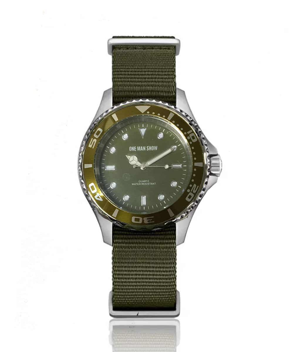 Montre One Man Show Mixte Vert ONE-MAN-SHOW-VERT