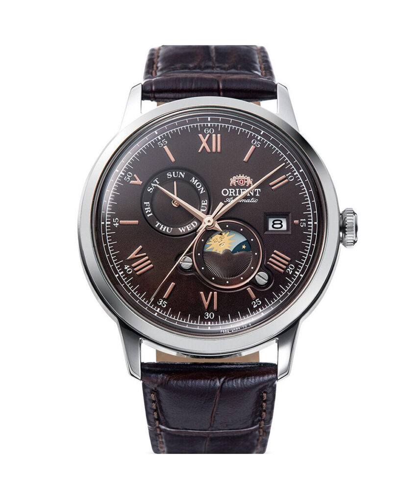 Orient Bambino Sun and Moon Brown RA-AK0804Y