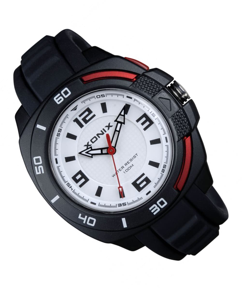 Montre Xonix Analogique Noir Silicone UW-006