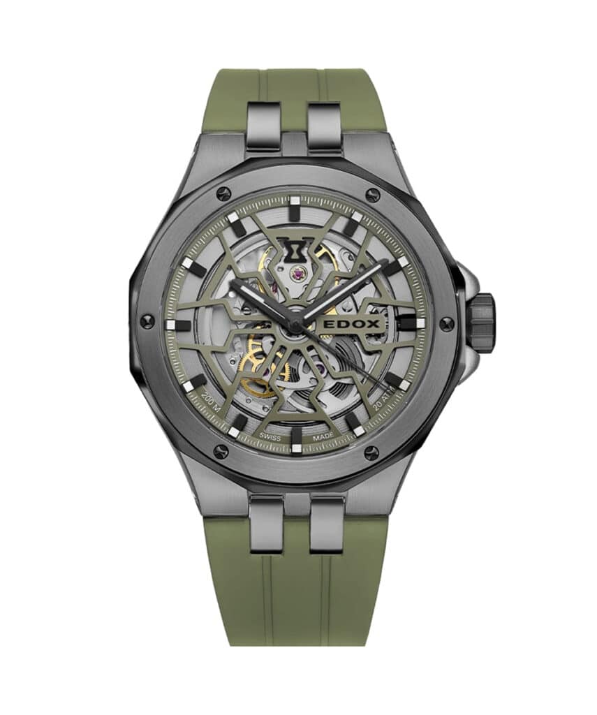 Montre Edox Delfin The Original Mecano Automatique Vert