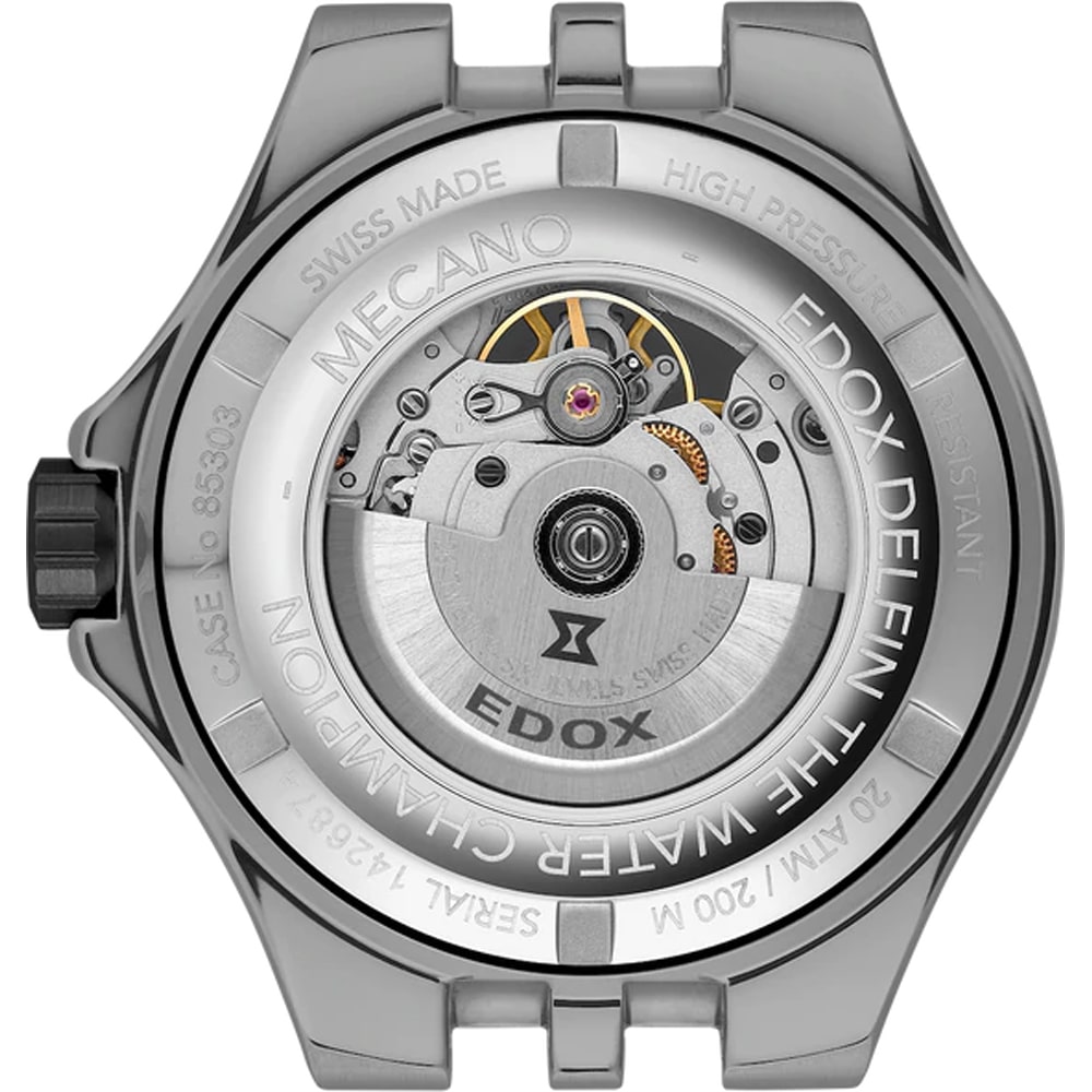 Montre Edox Delfin The Original Mecano Automatique Argent