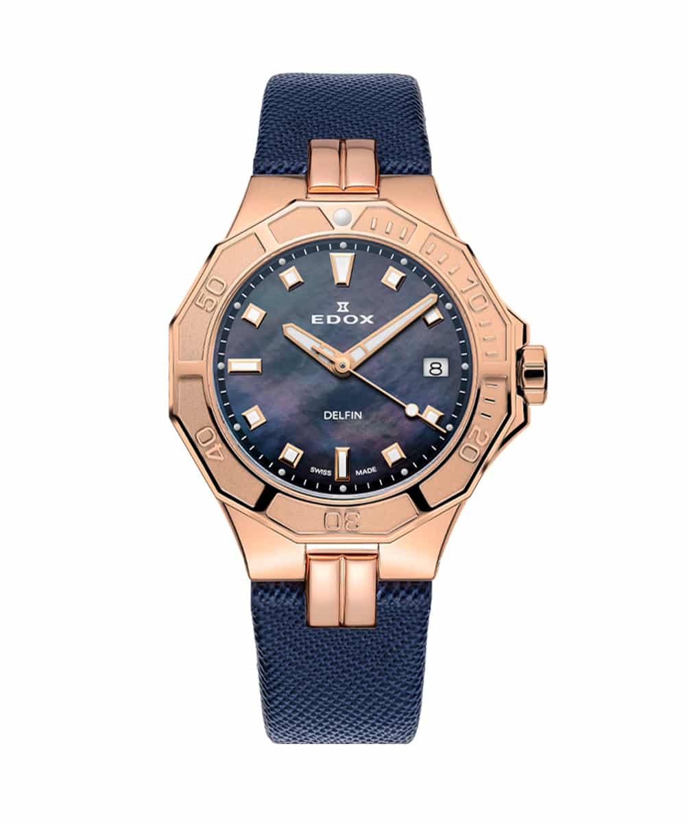 Montre Edox Delfin The Original Diver Date Lady Blue 53020-37RC-NANR