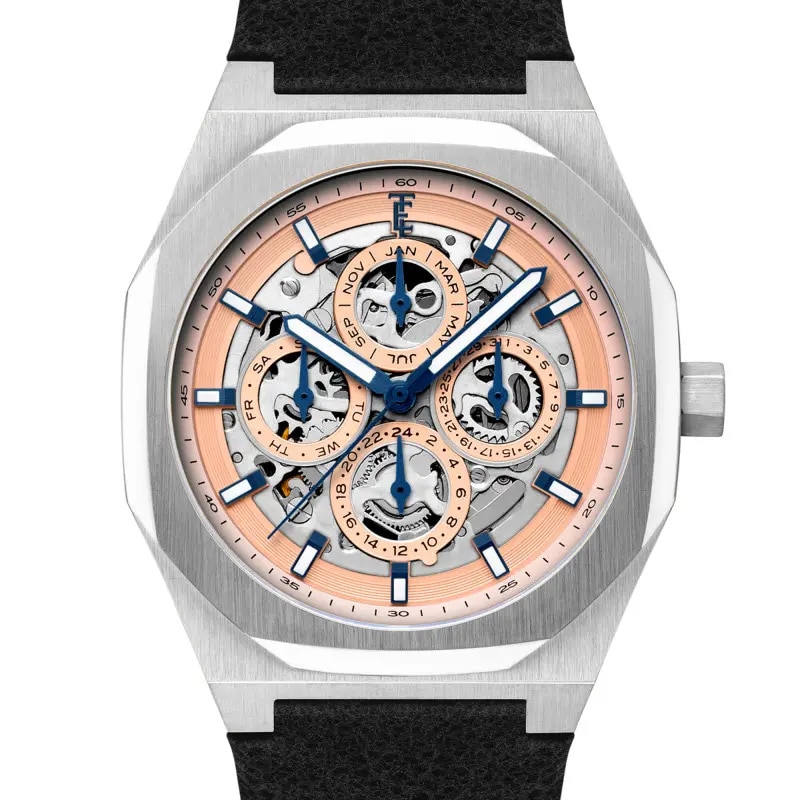 Montre Earnshaw Squelette Sunset Salmon ES-8308-01